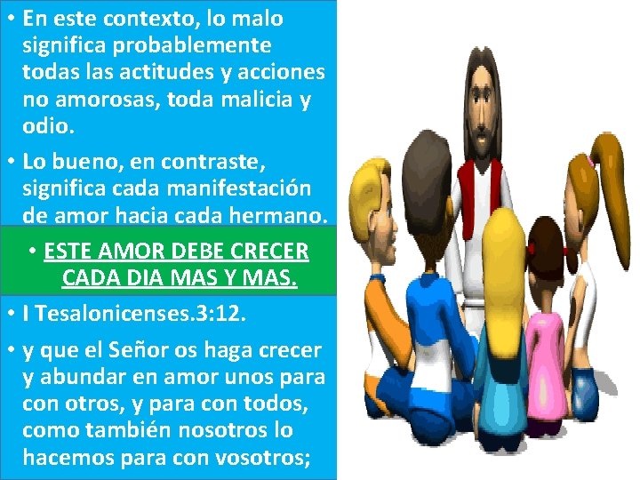 EL AMOR FRATERNAL INTRODUCCION En la biblia encontramos