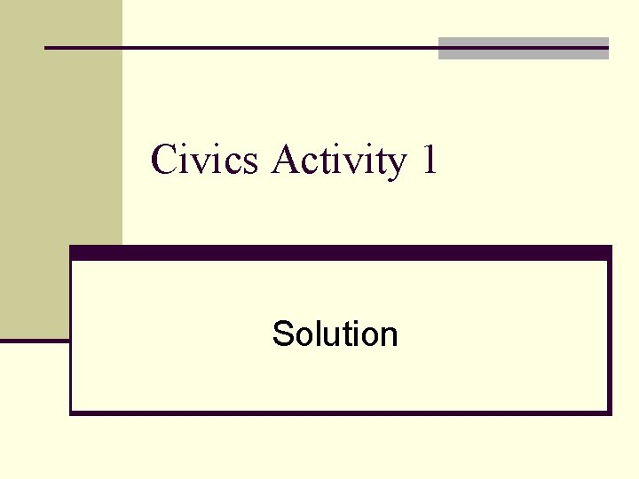 Civics Activity 1 Solution Enlightenment 33 n When