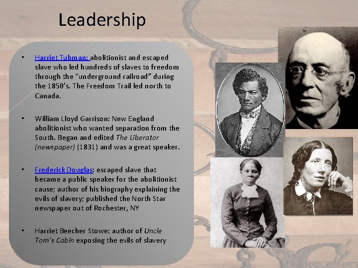 Level 1 Abolition Movement Vocabulary Indentured servant a