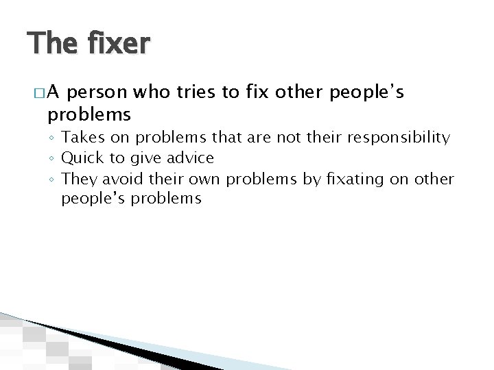 What is a profile A brief description of