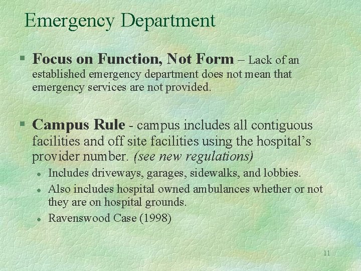 3 B Investigating the Wonders of Emergency Room