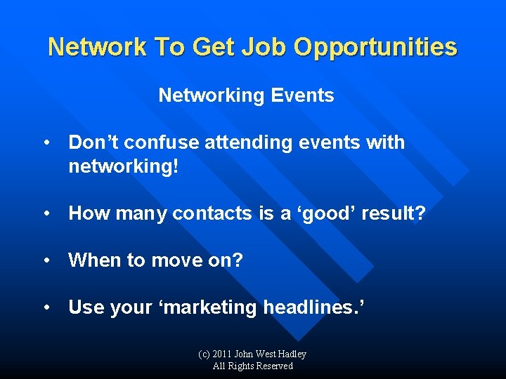 Build A Powerful Network That Gets You Job