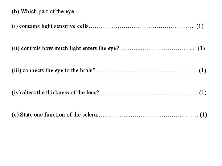 GCSE Biology Exam Doctor Nervous and Hormonal Coordination