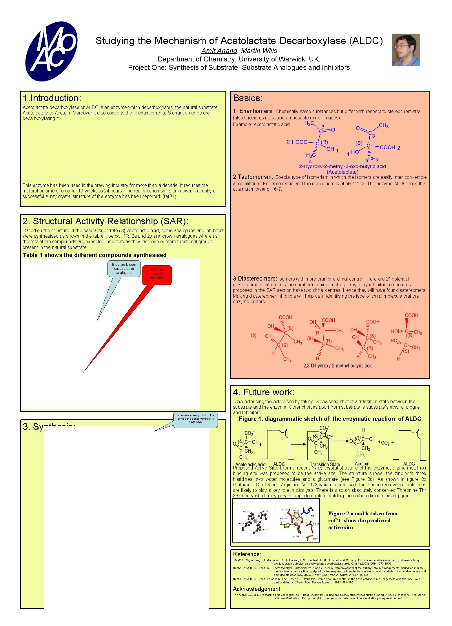 Studying the Mechanism of Acetolactate Decarboxylase ALDC Amit