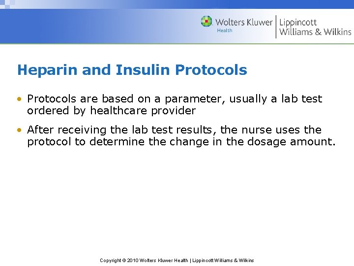 Chapter 9 Special Types of Intravenous Calculations Copyright