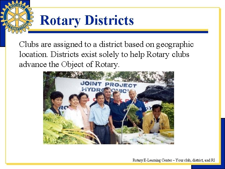 Your Club District and RI Rotary ELearning Center