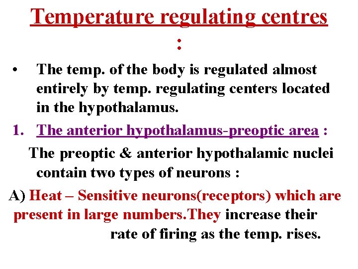 Body Temperature And Its Regulation Normal Body Temperature