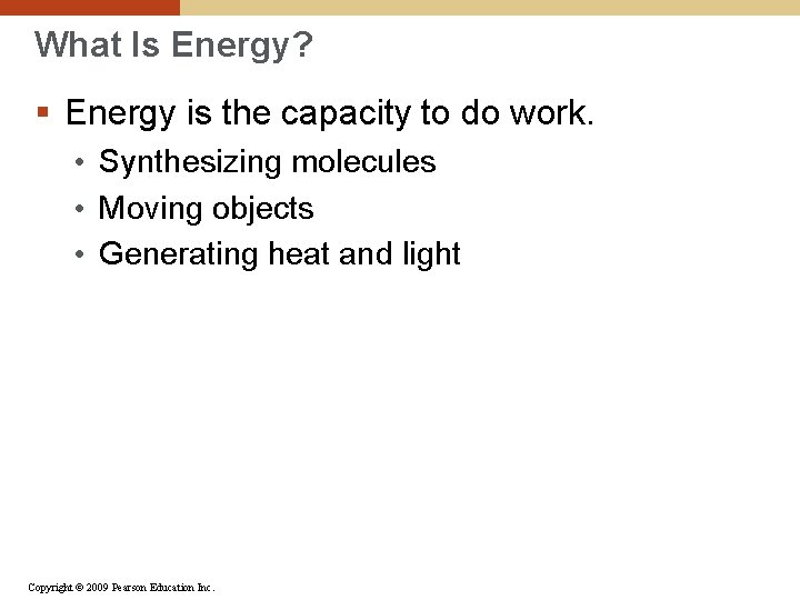 What Is Energy Energy is the capacity to
