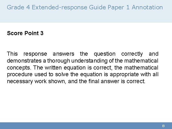 Video 10 Guide Papers for 4 th Grade