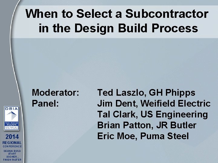 When to Select a Subcontractor in the Design