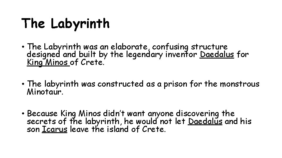 Greek Mythology 11 th Lesson 2 January 2020