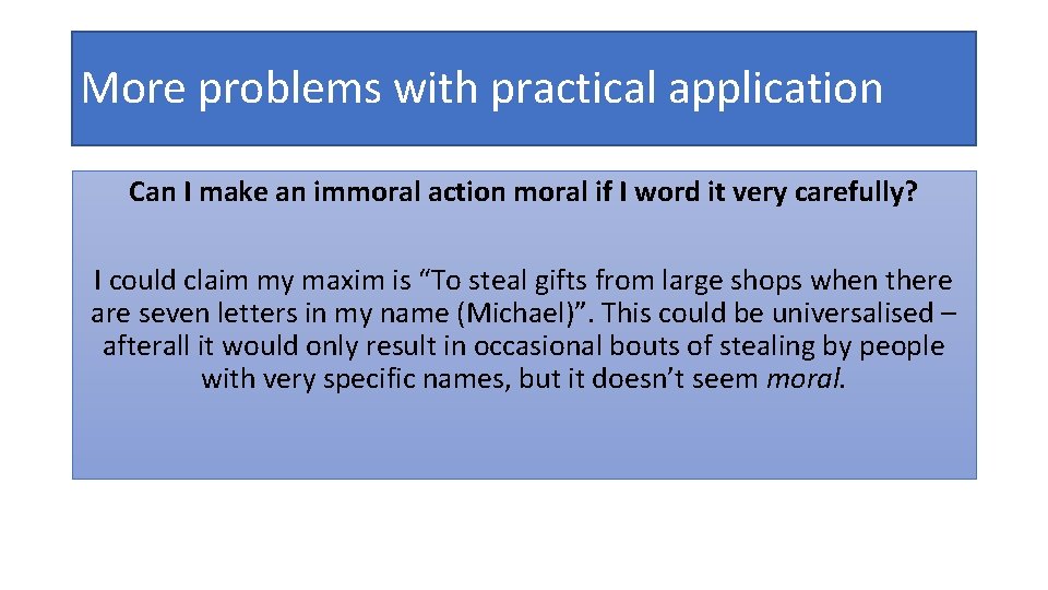 Quick Recap Briefly outline how we should make