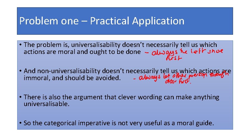 Quick Recap Briefly outline how we should make