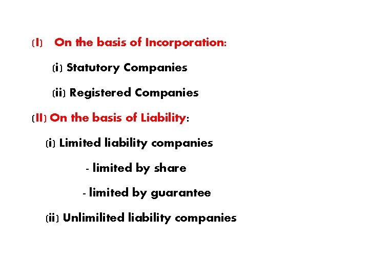 Types of Companies I On the basis of
