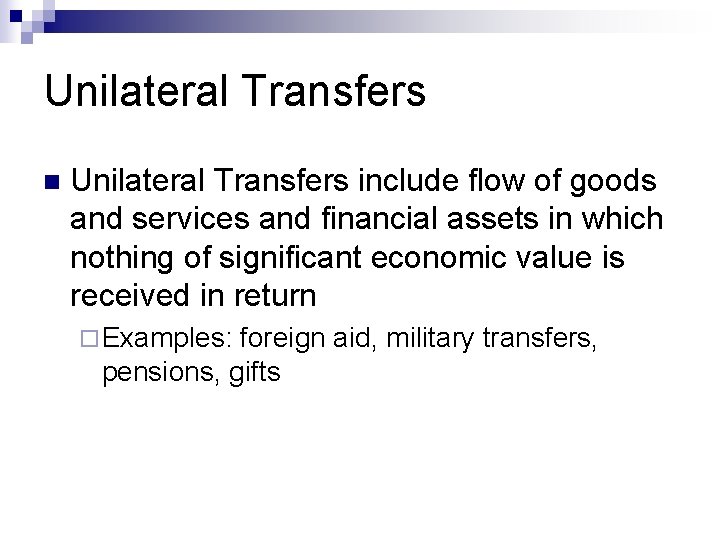 Chapter 15 International and Balance of Payments Issues