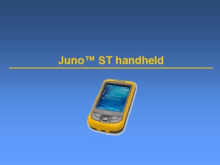 Trimble MGIS GPS Receivers Trimble GPS Receiver Juno