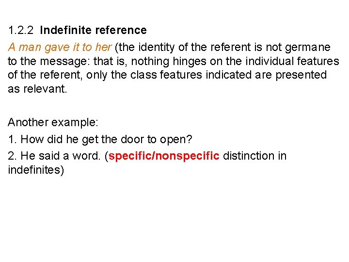 Reference and deixis Presented by M A Student