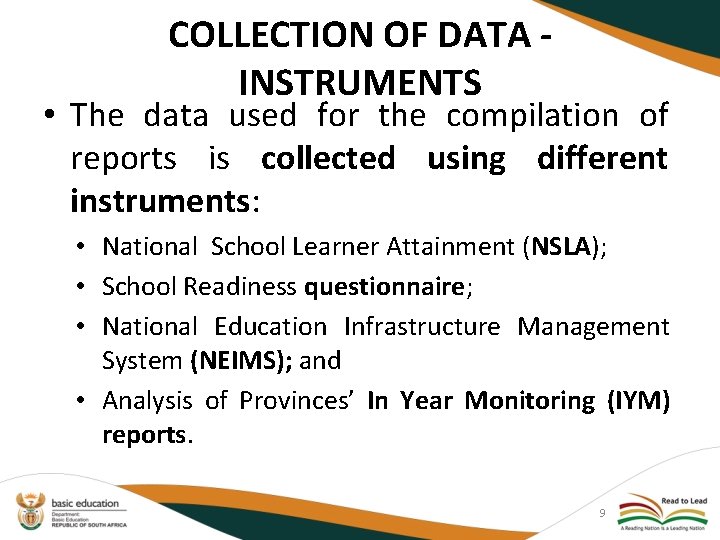 REVIEW AND IMPROVEMENT OF PED REPORTING SYSTEMS PORTFOLIO