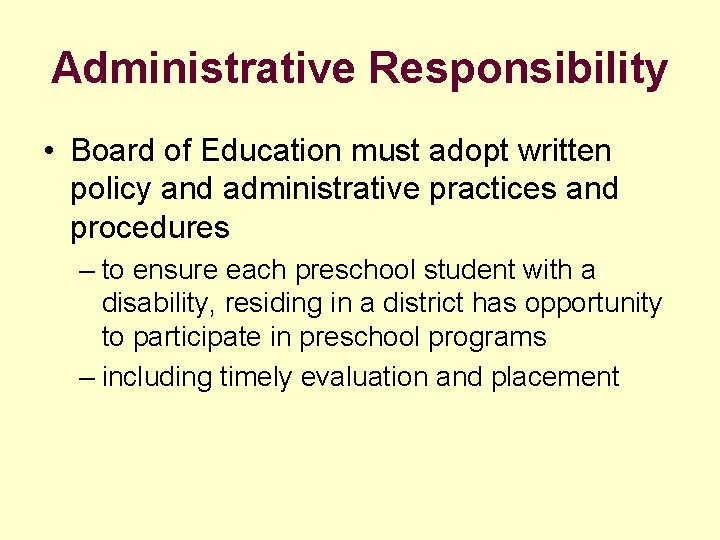 Statewide Meeting Preschool Update VESID Special Education Services