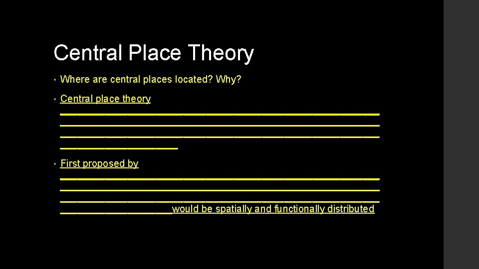 Unit 7 Urbanization Part I Services Settlements and
