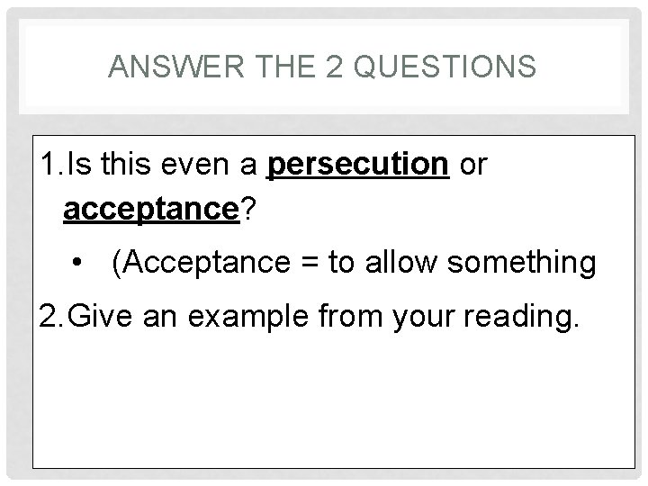 THE ROMAN PERSECUTIONS WHAT DOES IT MEAN PERSECUTE