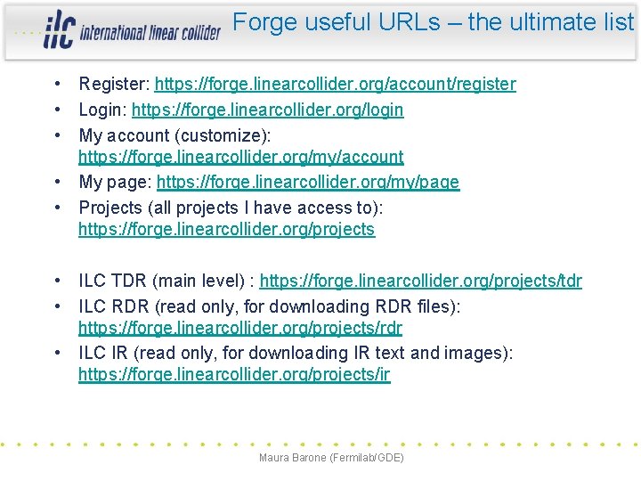 Forge useful URLs the ultimate list Maura Barone
