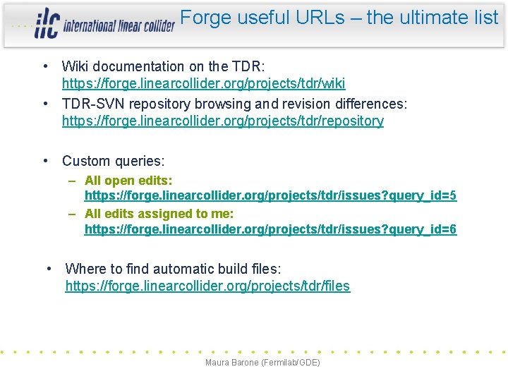 Forge useful URLs the ultimate list Maura Barone