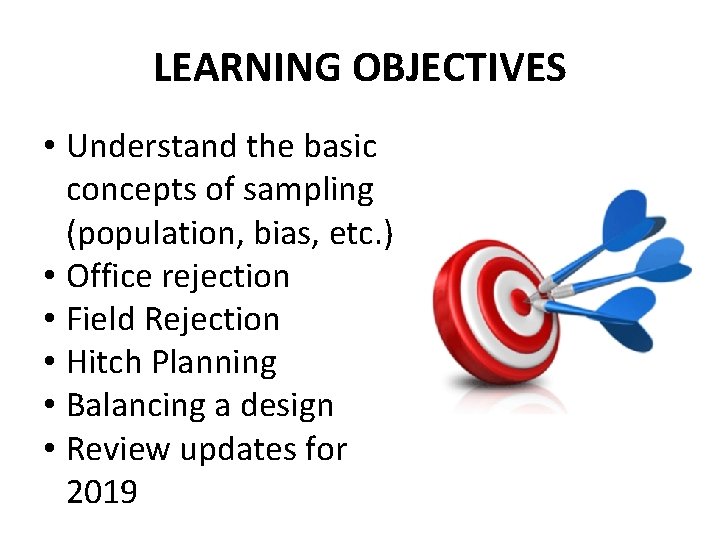 IMPLEMENTING AN AIM SAMPLE DESIGN Terrestrial Core Indicator