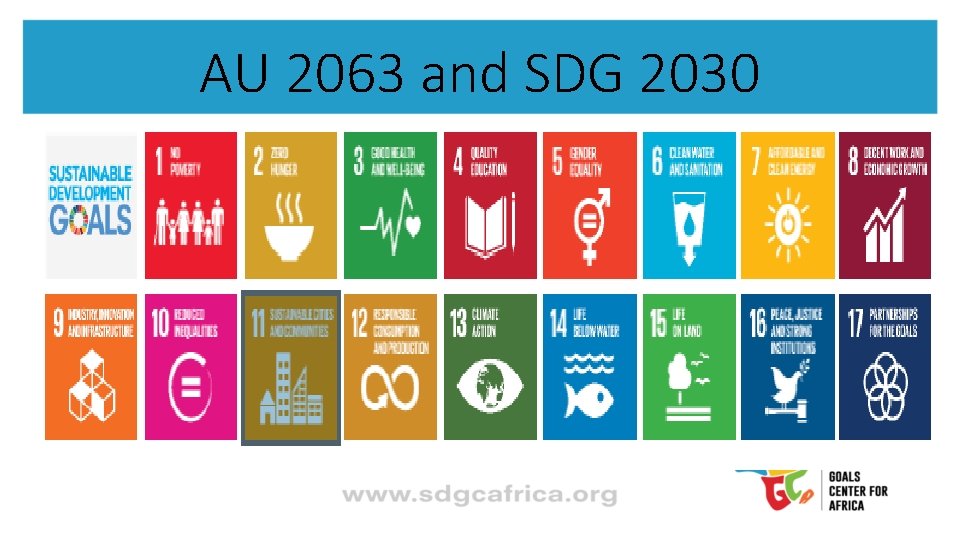 The Sustainable Development Goals Center for Africa SDGCA