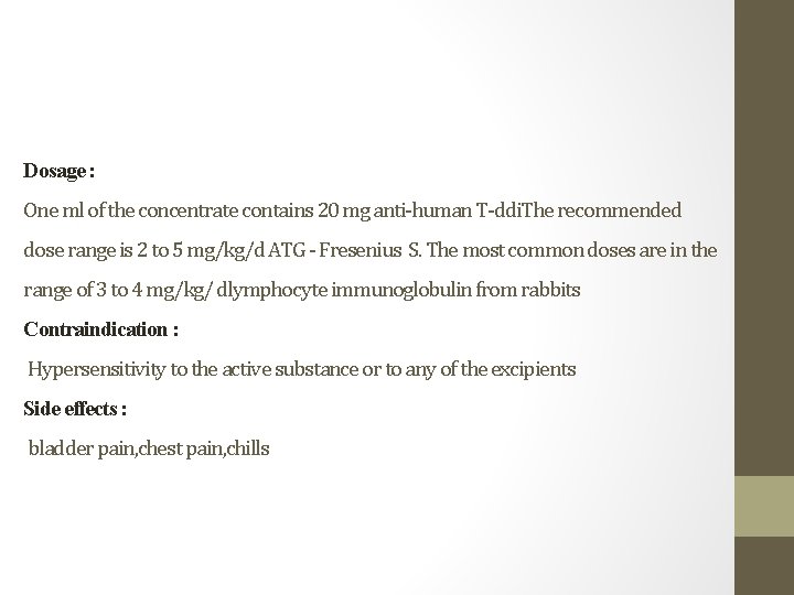 Antithymocyte Globulin Rabbit Drugbank ID DB 00098 Half