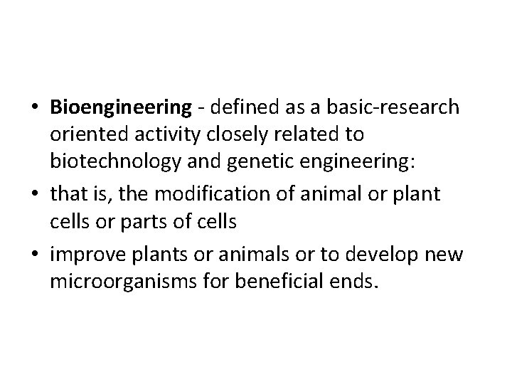 Introduction to Bioengineering The evolution of modern health