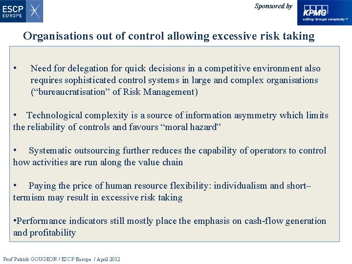 Sponsored by Environmental Risk Management A pressing issue