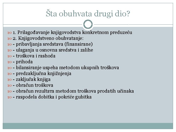 1 Predavanje PROF DR JELENA POLJAEVI Finansijsko raunovodstvo