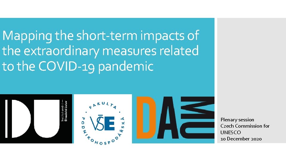 Mapping the shortterm impacts of the extraordinary measures