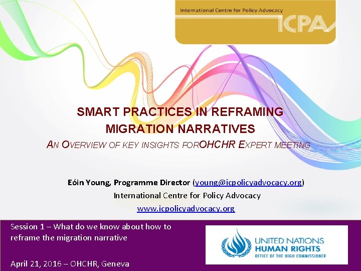 SMART PRACTICES IN REFRAMING MIGRATION NARRATIVES AN OVERVIEW