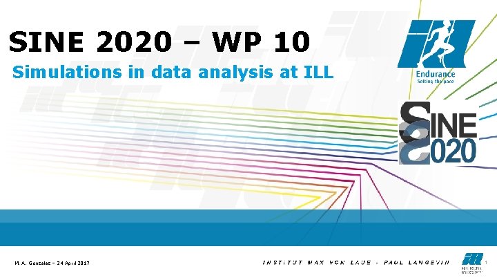 SINE 2020 WP 10 Simulations in data analysis