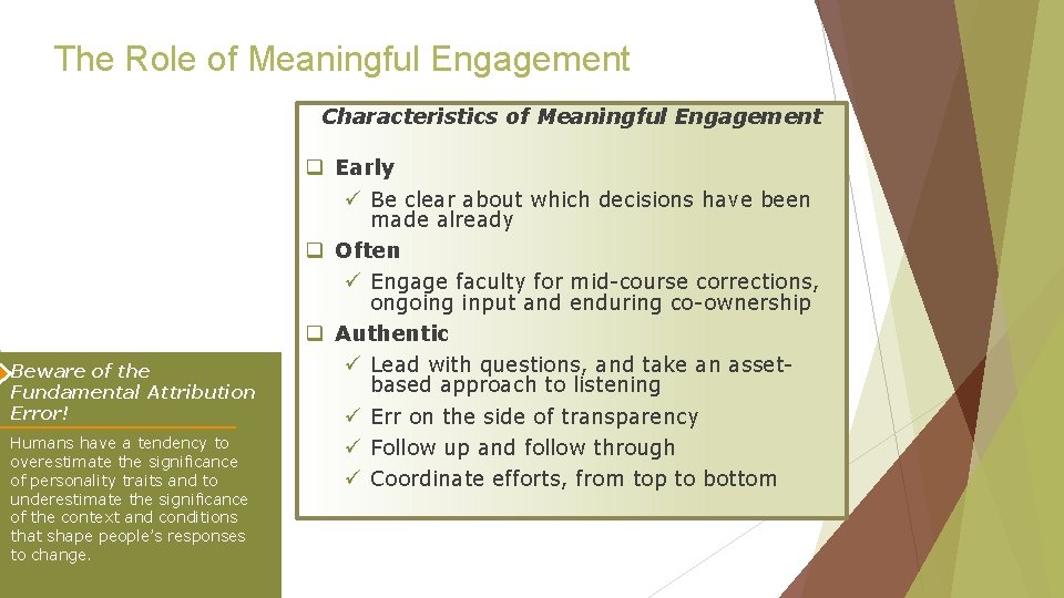Engagement for Pathways Implementation Basic Concepts and Practices