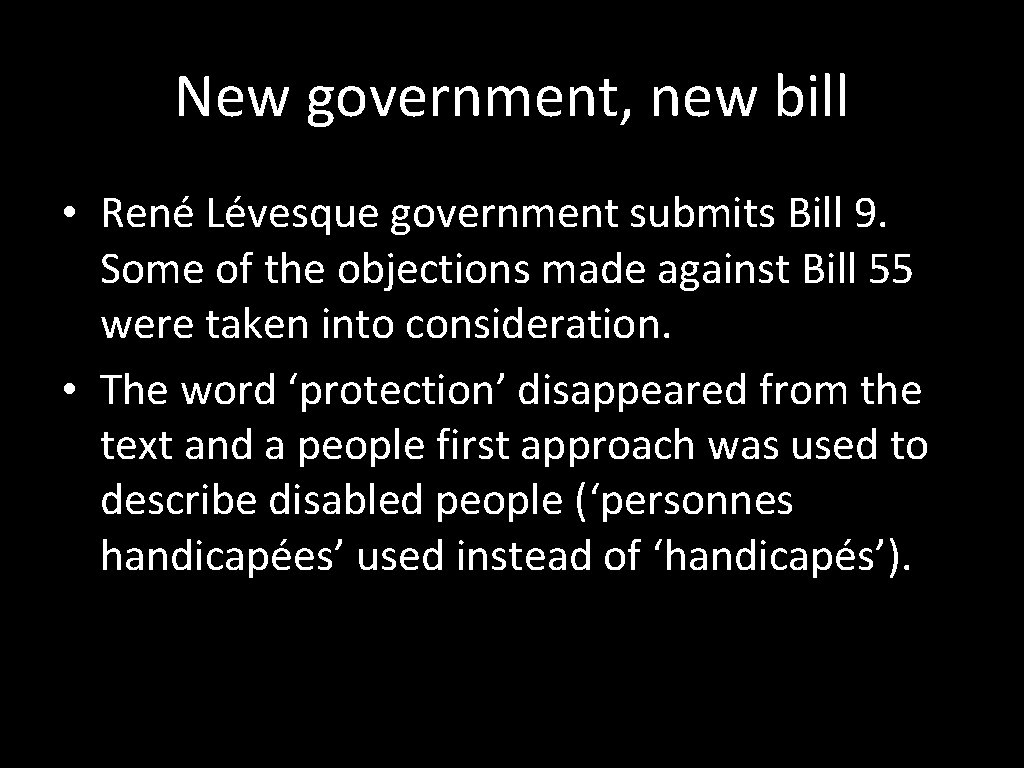 The birth of the Qubec disability rights movement