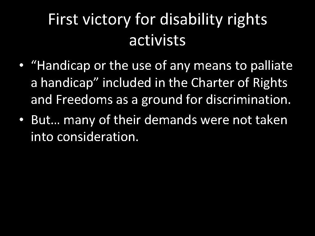 The birth of the Qubec disability rights movement