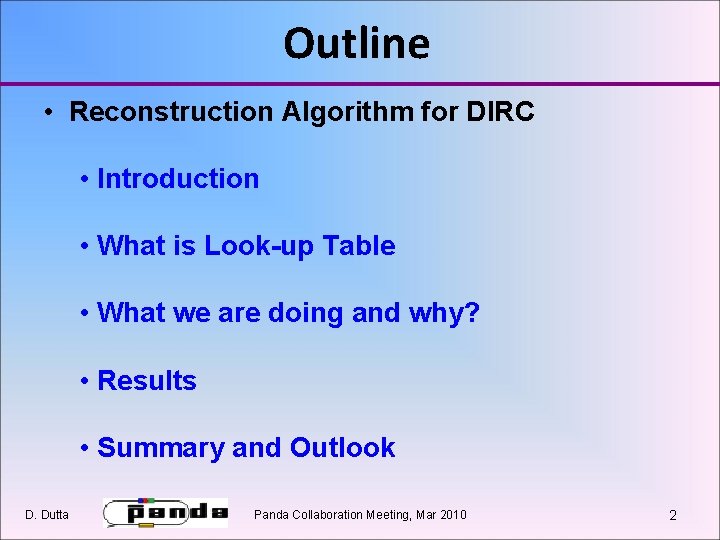 First step to Reconstruction of PANDA Barrel DIRC