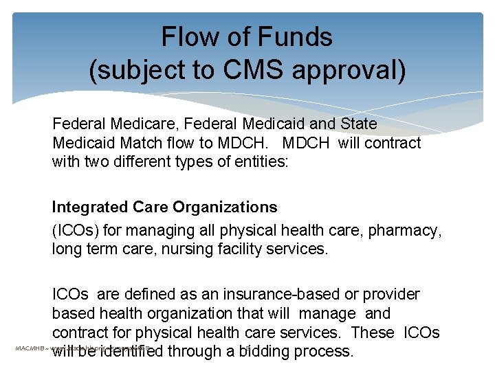 Michigan Association of COMMUNITY MENTAL HEALTH Boards MACMHBs