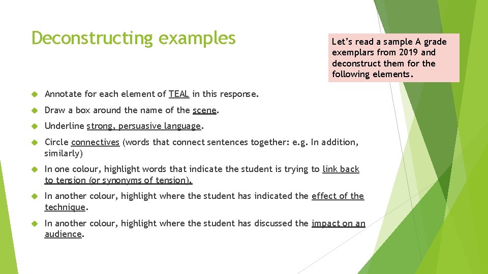 ANALYTICAL ESSAY TIPS AND SAMPLES TERM 2 JURASSIC