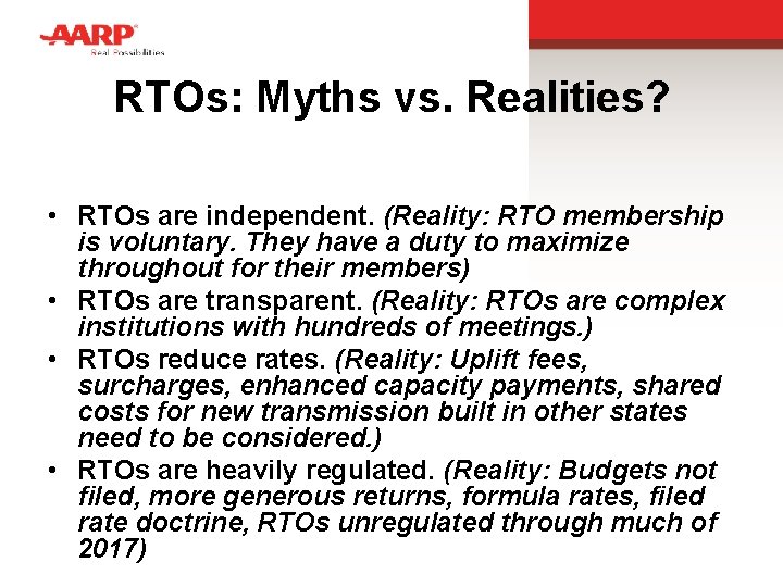 20 YEARS AFTER A CLOSER LOOK AT RTOs