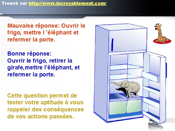 Trouv sur http www incroyablement com Le jeu