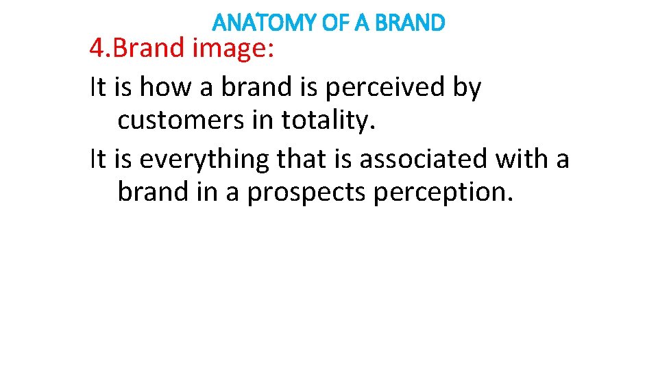 ANATOMY OF A BRAND On the competitive front