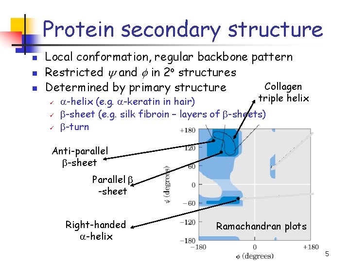 Protein Structures 1 2 3 Fig 5 16