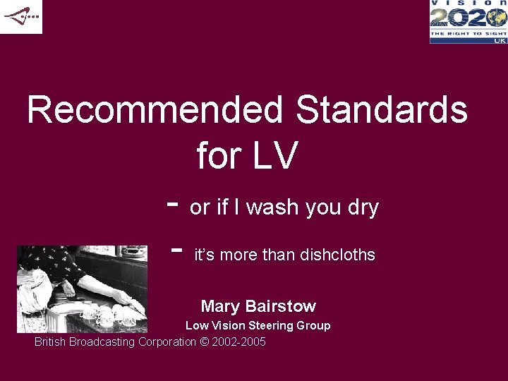 Recommended Standards for LV or if I wash