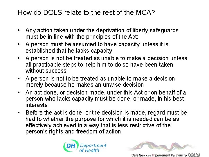 Deprivation of Liberty Safeguards Project Paul Gantley National