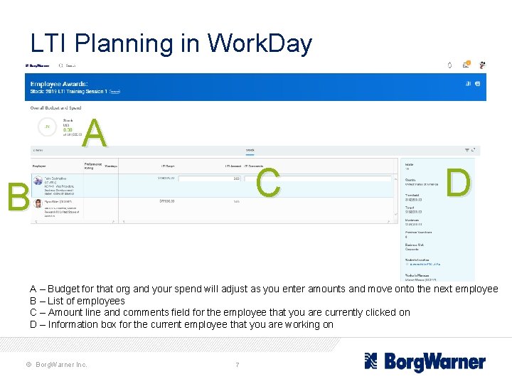 LTI Planning in Work Day Planner Training December