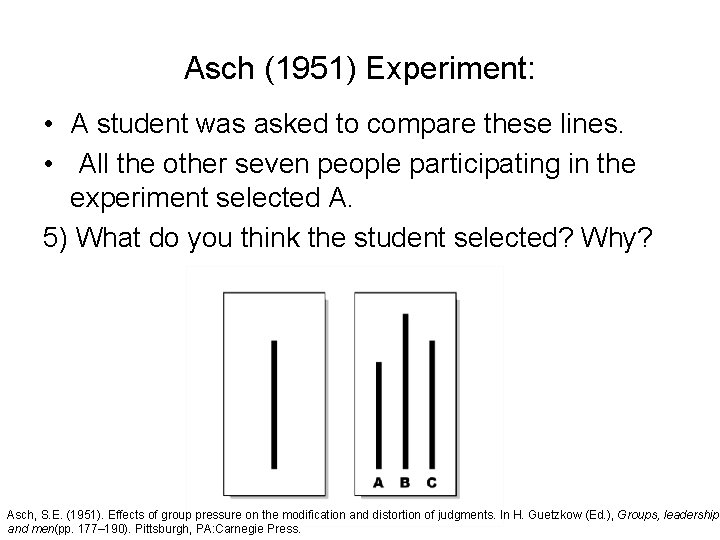 Leadership and Conformity Part 1 General QuestionsStudies Answer